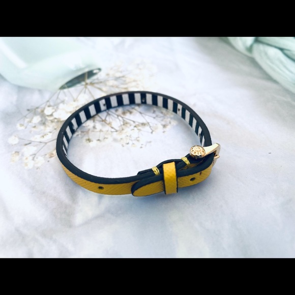 henri bendel | Jewelry | Henri Bendel Yellow Leather Bracelet | Poshmark